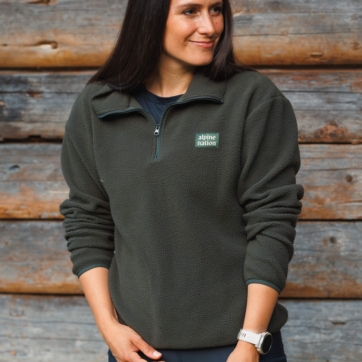 Atlas Fleece Sweater Moss Green – Alpine Nation Outdoor Clothing