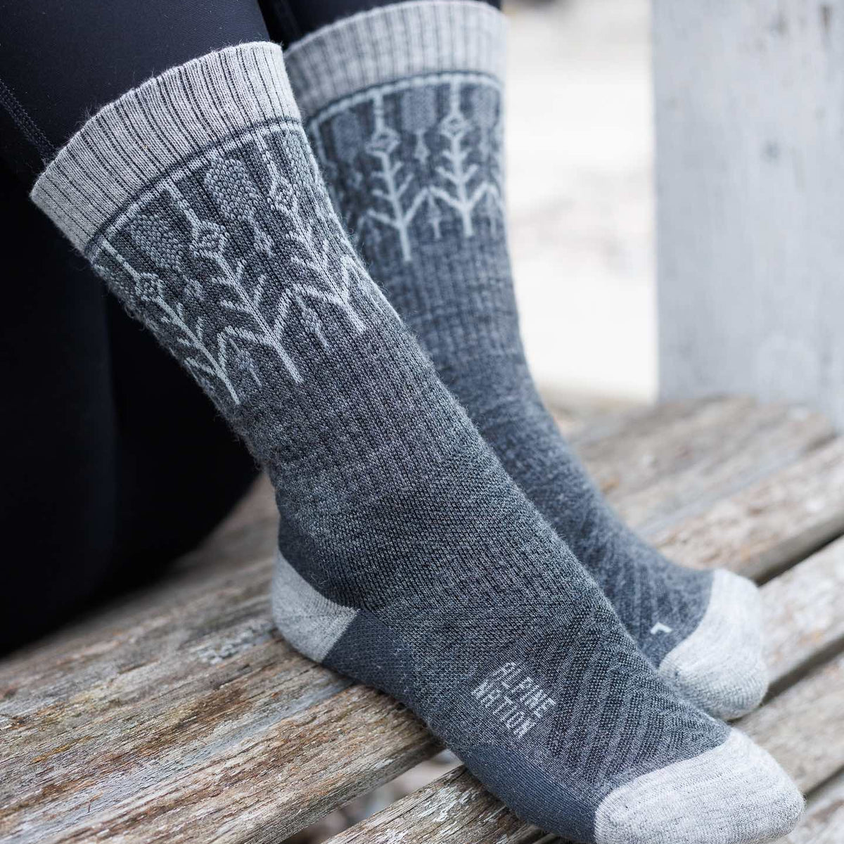Abisko Merino Socks - Nightfall – Alpine Nation Outdoor Clothing