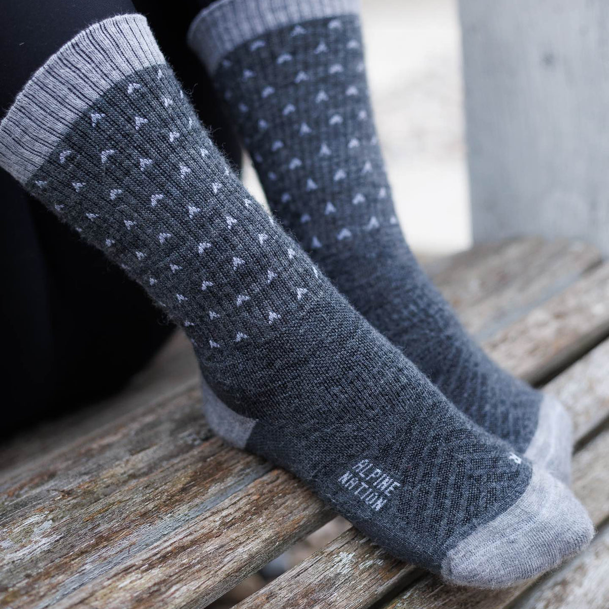 Abisko Merino Socks - Snowflake – Alpine Nation Outdoor Clothing