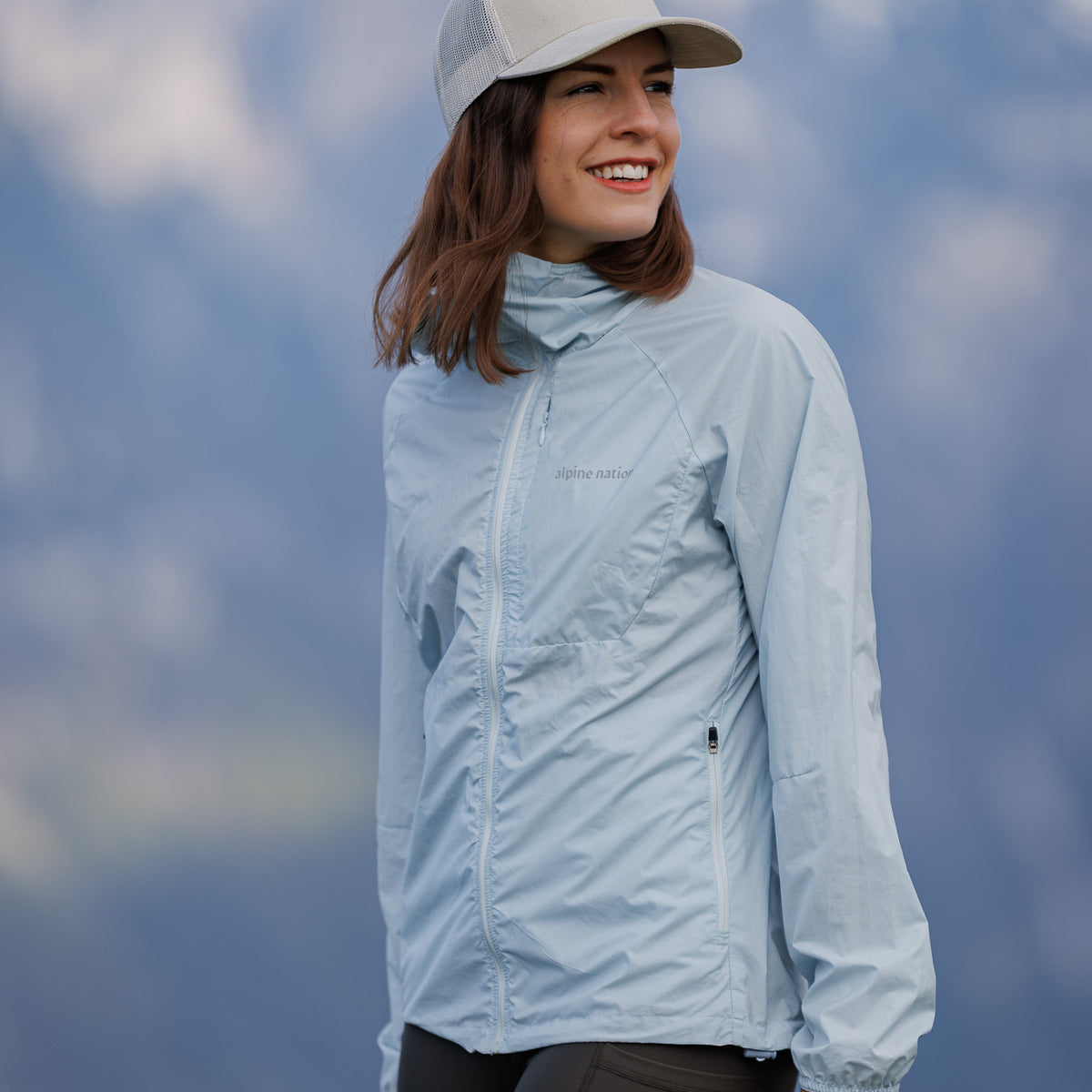 Aerial Jacket - Azure – Alpine Nation Outdoor Clothing